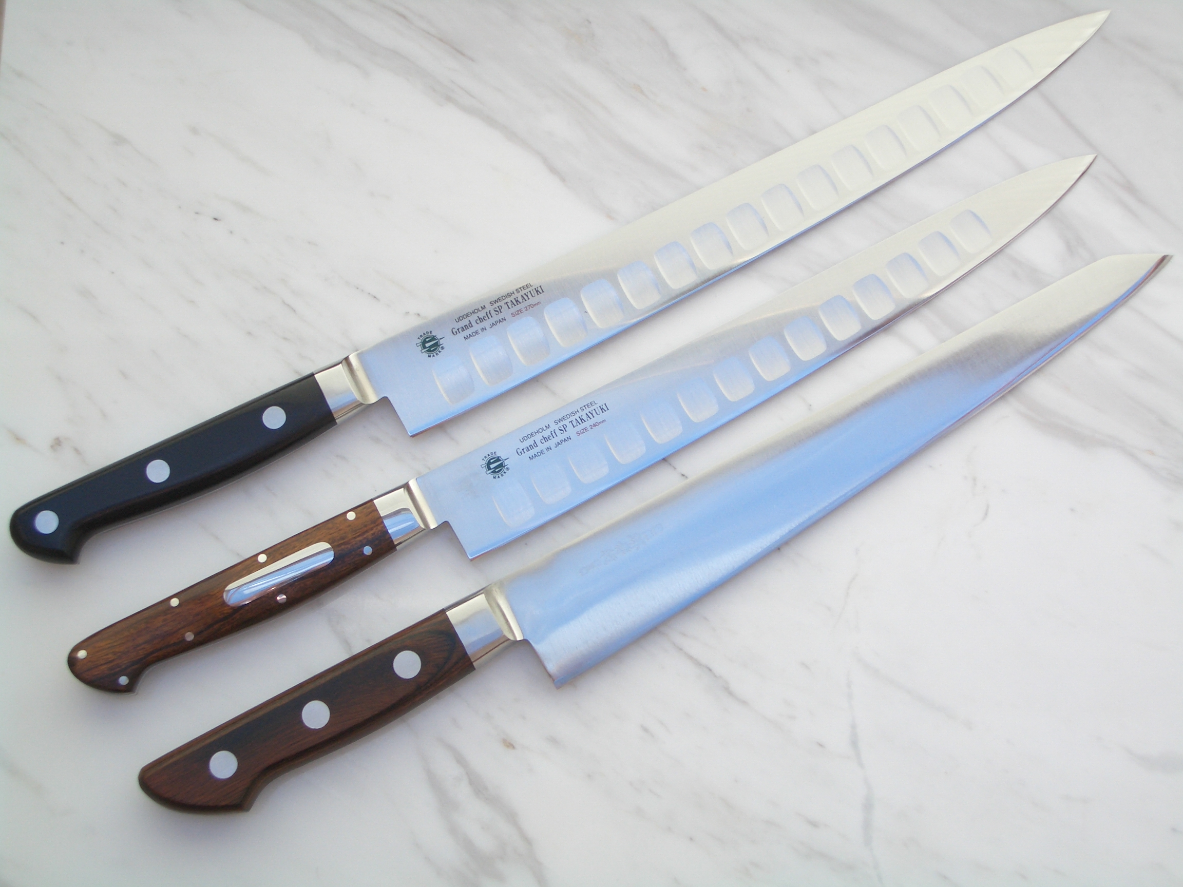 Messerarten - Santokumesser, Gyuto & Petty Kochmesser - japan-messer-shop